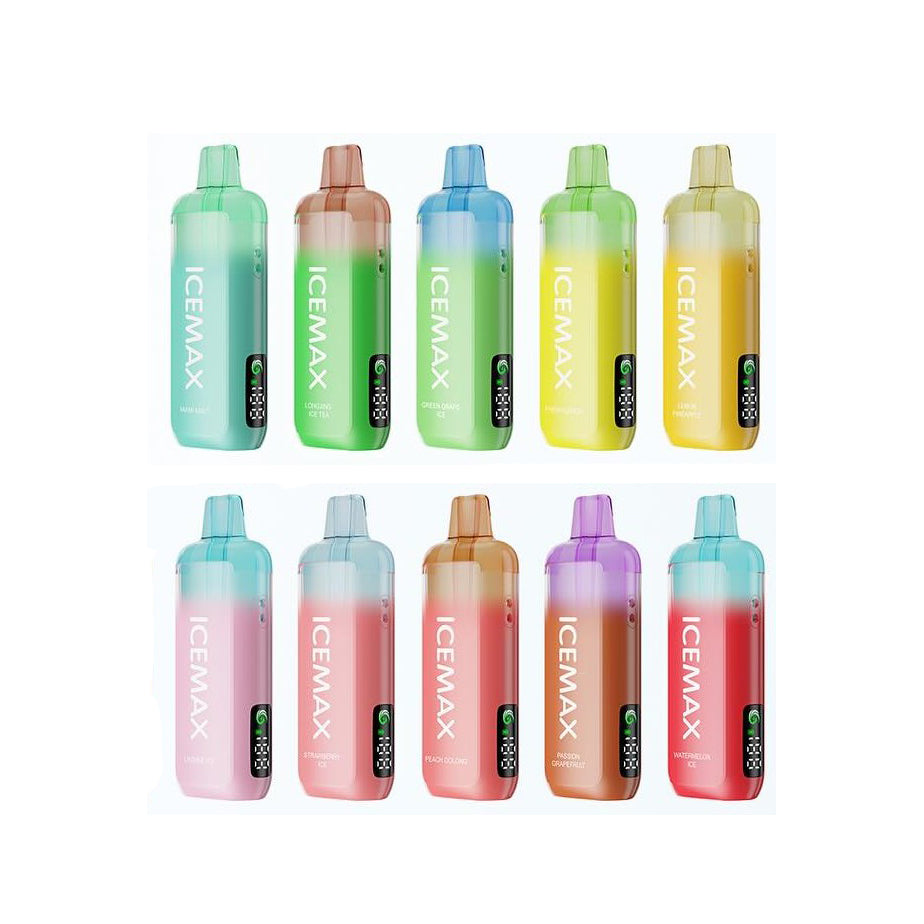 正品冰暴Icemax Ultra Freeze Taste 12000口超冰爽液晶显示屏一次性电子烟-多口味可选 – 悦刻全球直邮