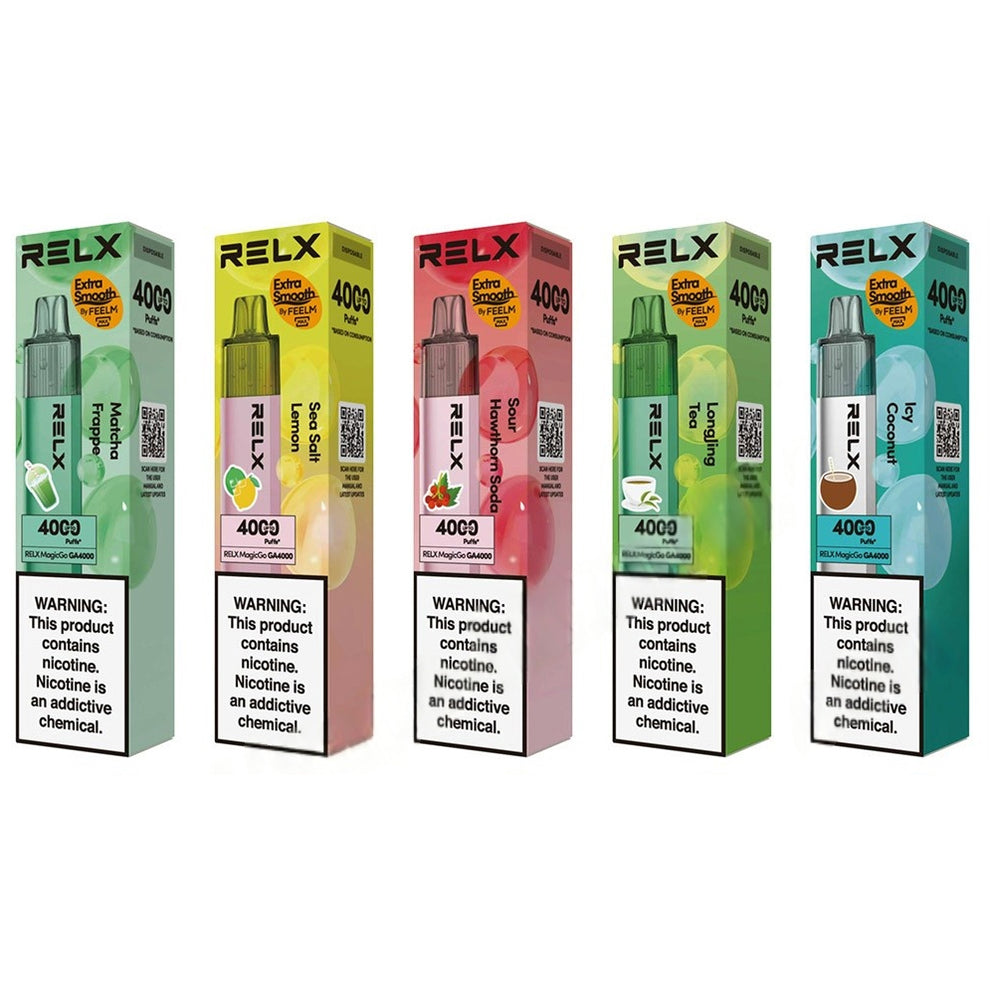 正品悦刻4000口 RELX MagicGo GA4000经典一次性电子烟 – 悦刻全球直邮