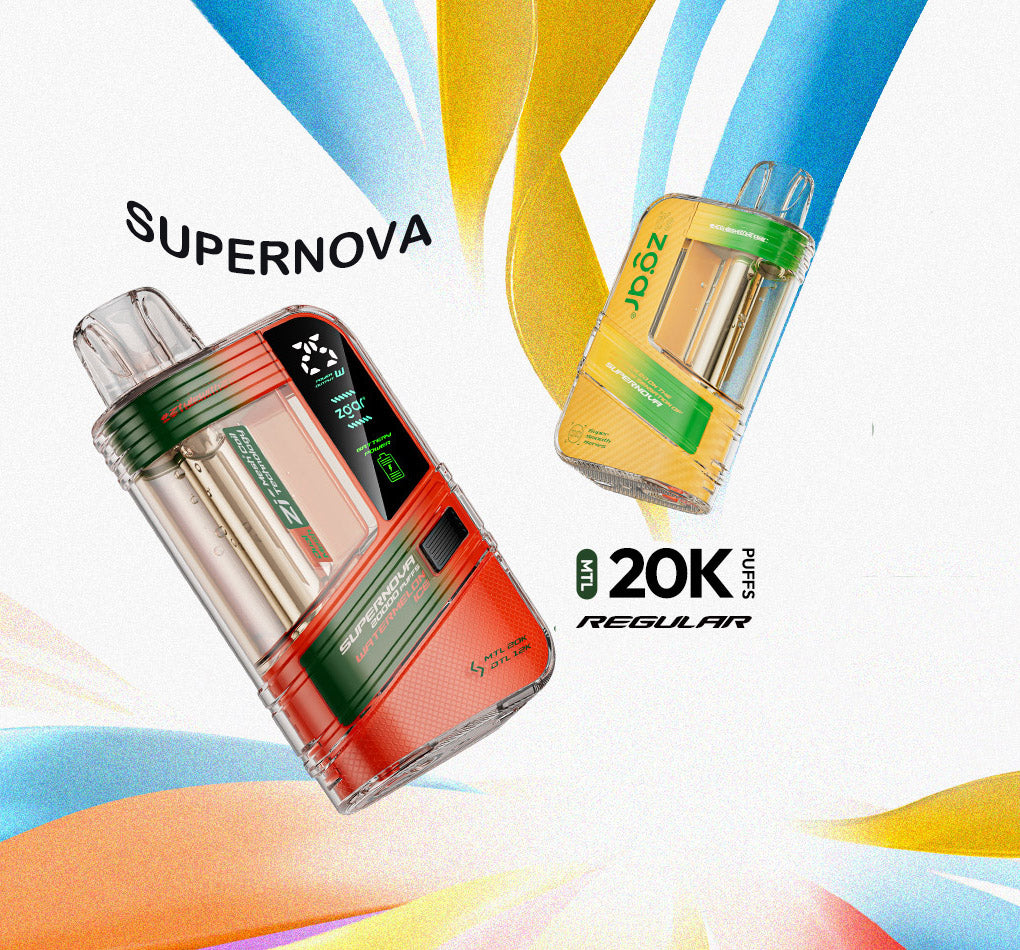 正品冰熊Zgar Supernova 20000口一次性电子烟-可视化烟仓/LED显示屏/可调节火力烟阻 – 悦刻全球直邮