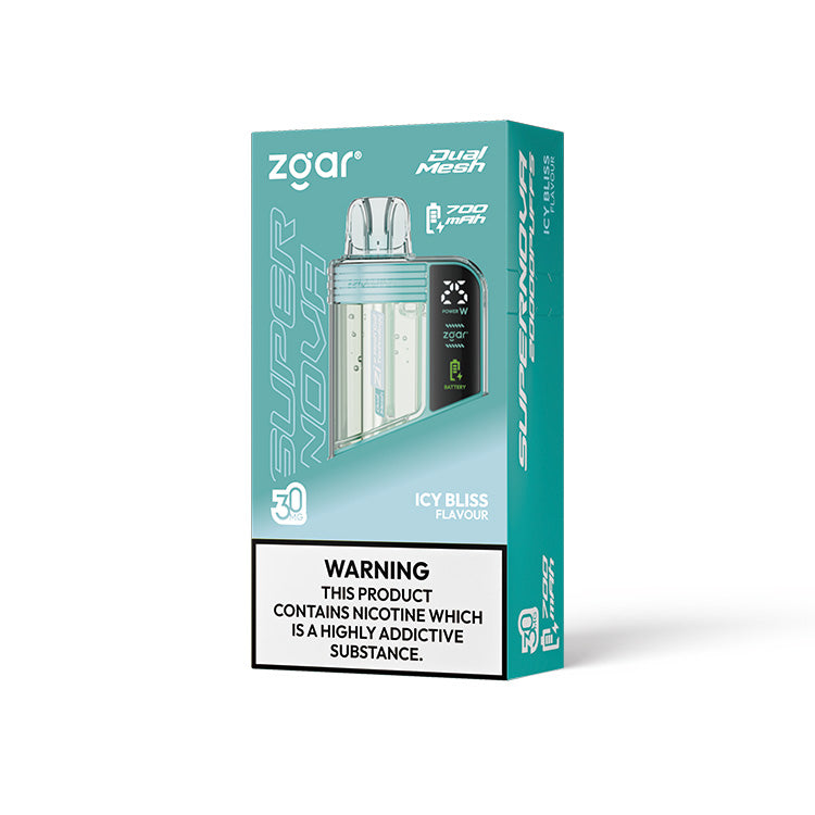 正品冰熊Zgar Supernova 20000口一次性电子烟-可视化烟仓/LED显示屏/可调节火力烟阻 – 悦刻全球直邮