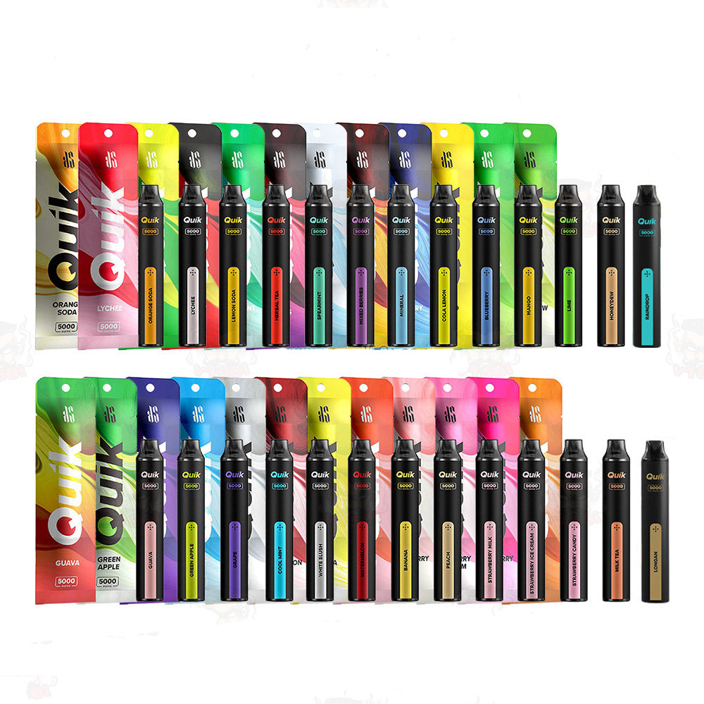 泰版 Quik 经典一次性电子烟小黑条5000口-多口味可选 – 悦刻全球直邮