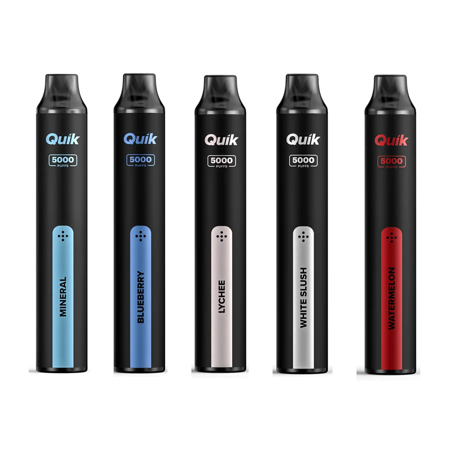 泰版 Quik 经典一次性电子烟小黑条5000口-多口味可选 – 悦刻全球直邮